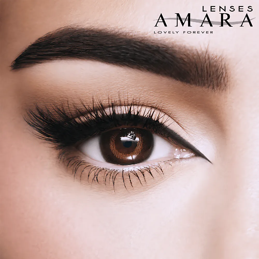 Amara Monthly Color Contact Lenses - Choco