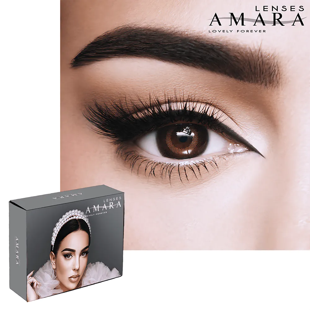 Amara Monthly Color Contact Lenses - Choco