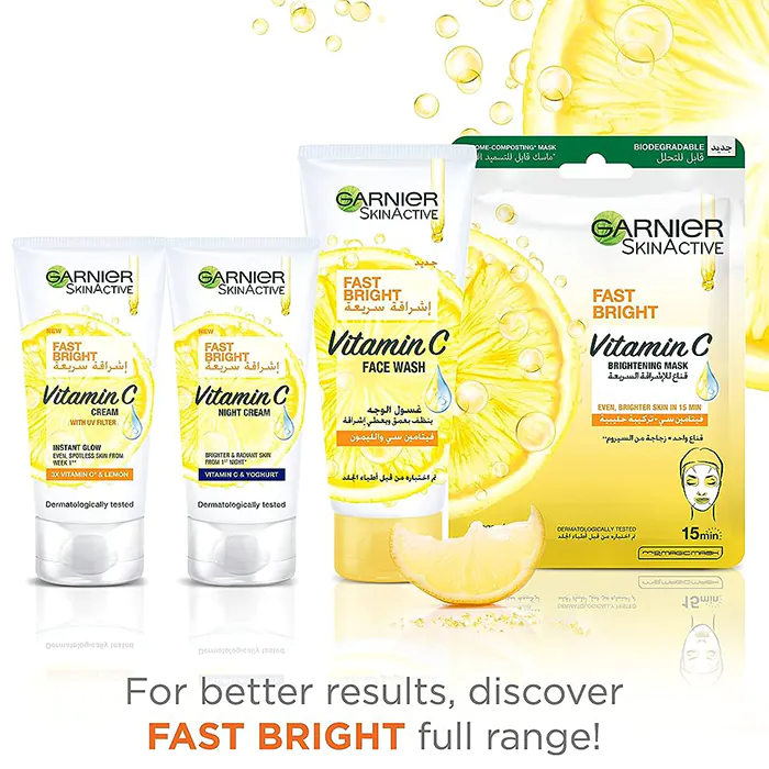 Garnier Cream Fast Fairness Vitamin C Sun Protection - 50 ml